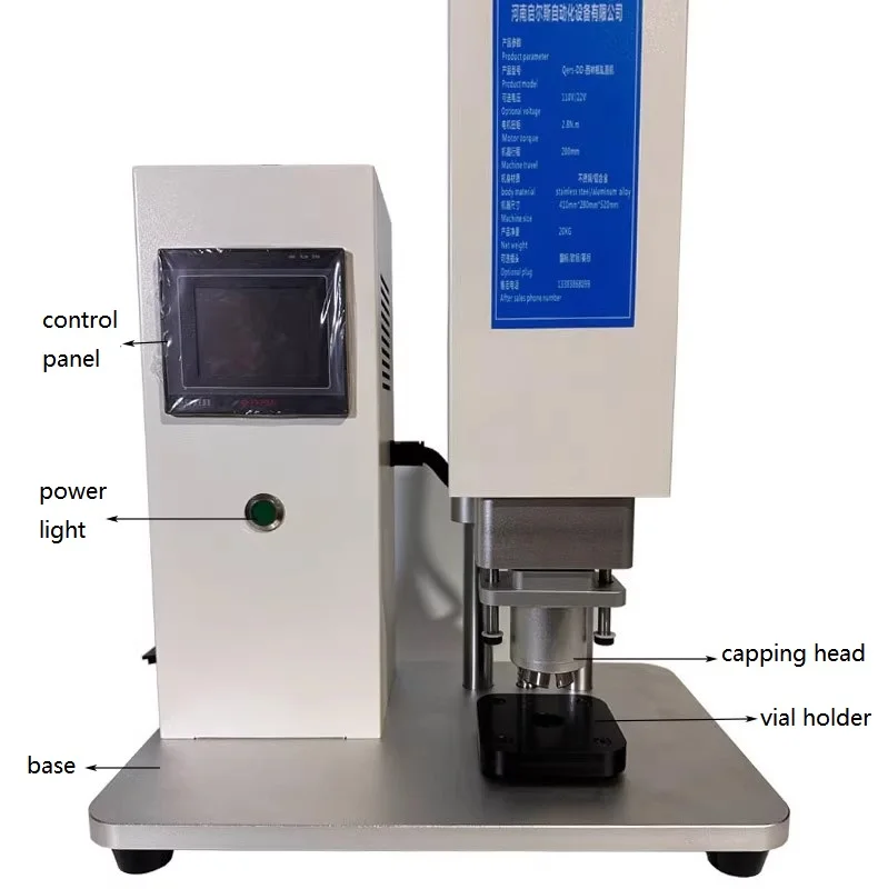 DD-20A Electric Capper - Efficient 20mm Flip Top Crimper