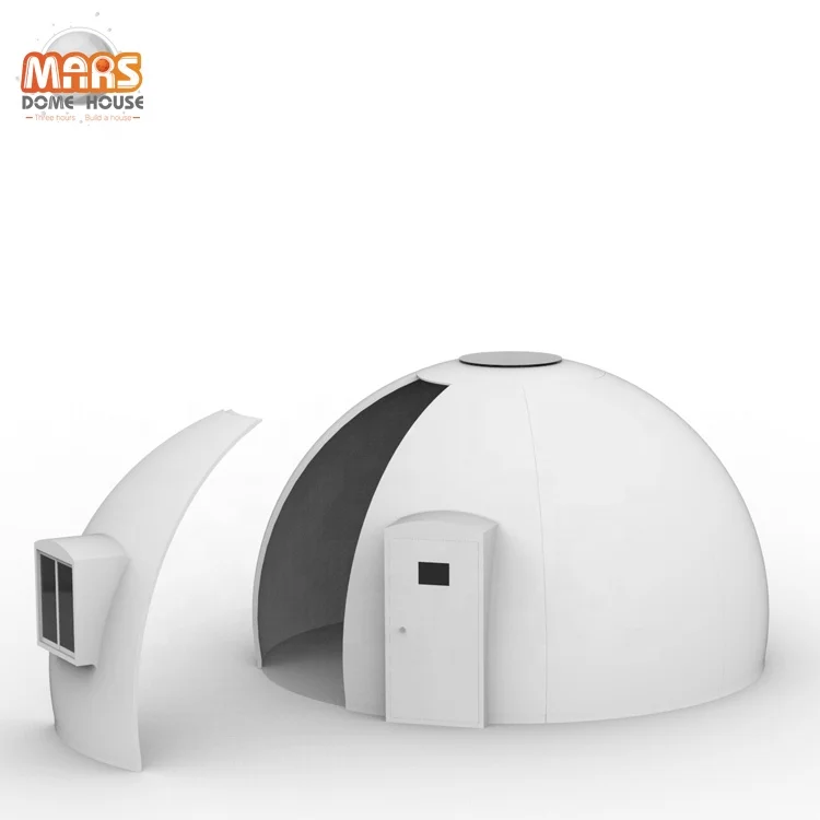 Quick and Easy Assembled Prefab Fiberglass Mars Dome Houses Price