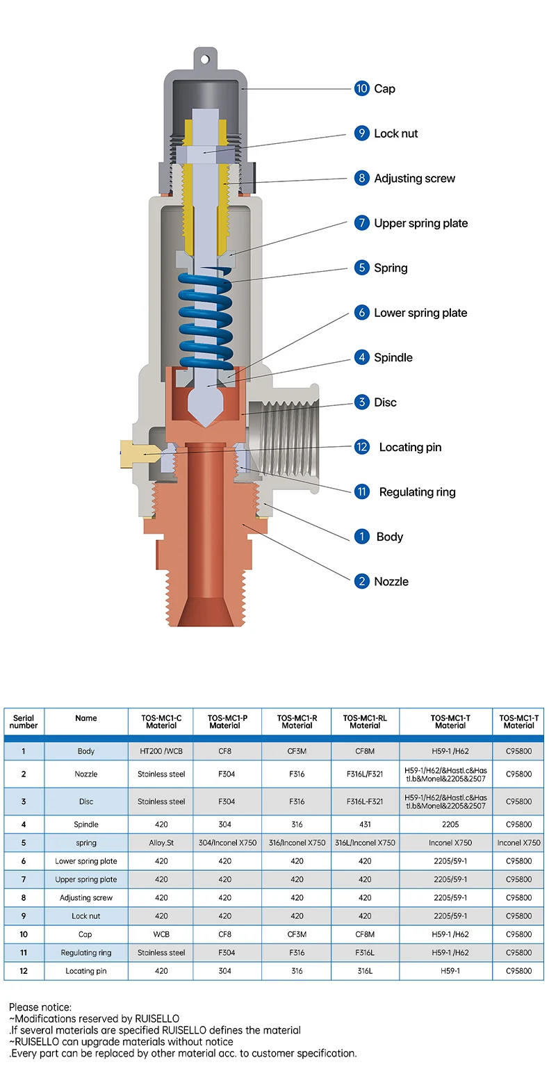 DN25 Stainless Steel Safety Relief Valves for Oil & Chemicals