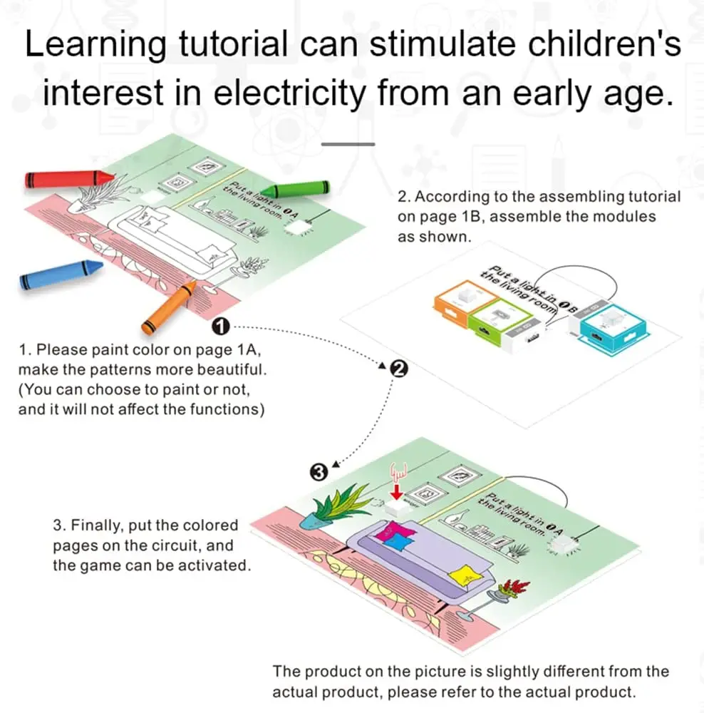 Diy Educational Learning Science Building Blocks Stem Kit For Kids ...