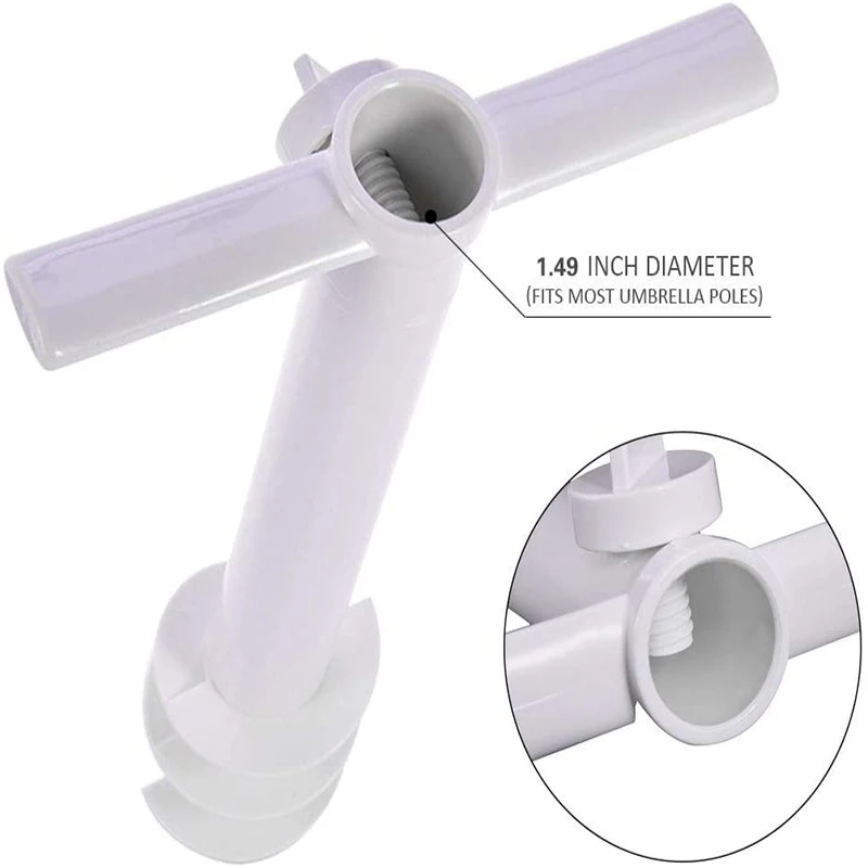 Beach Umbrella Anchor Sand Anchor Spiral Screws Stand Holder One Size ...