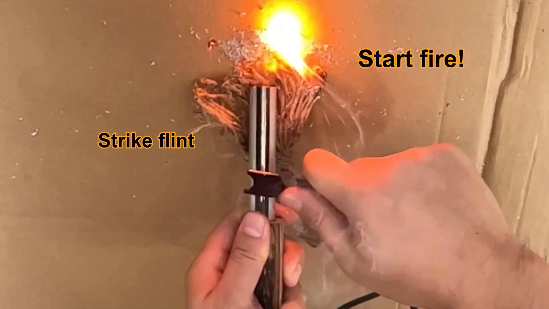 Waterproof Magnesium Ferro Rod Fire Starter Survival Tool W/jumbo ...