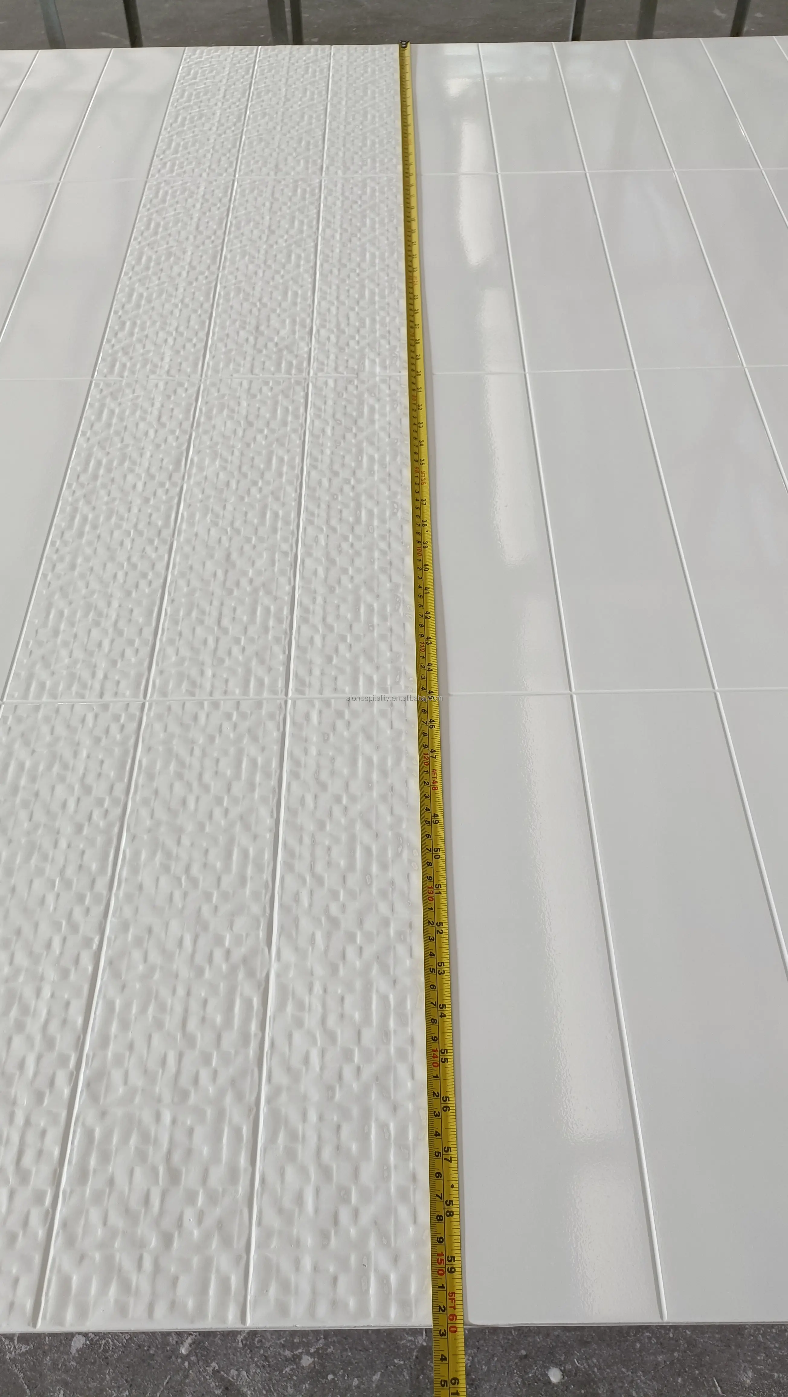 4''x15'' Confetti Pattern Solid White Cultured Marble Tub Surround ...