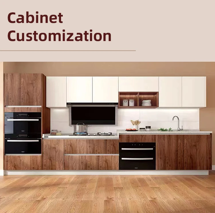 Rta Factory Design Modern Hdf Mdf Solid Wooden Integrated Kitchen ...