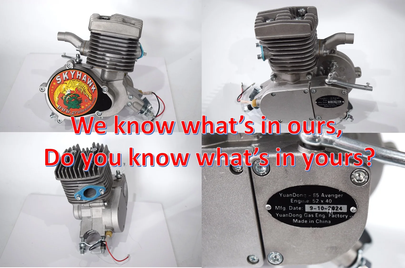 Customizable Avenger 85 Motorized Bicycle Engine Kit