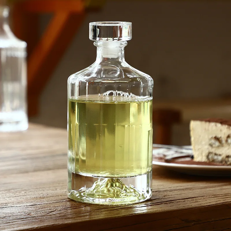 Empty Liquor Spirits Glass Whiskey Bottles 500ml Fruit Wine Glass ...