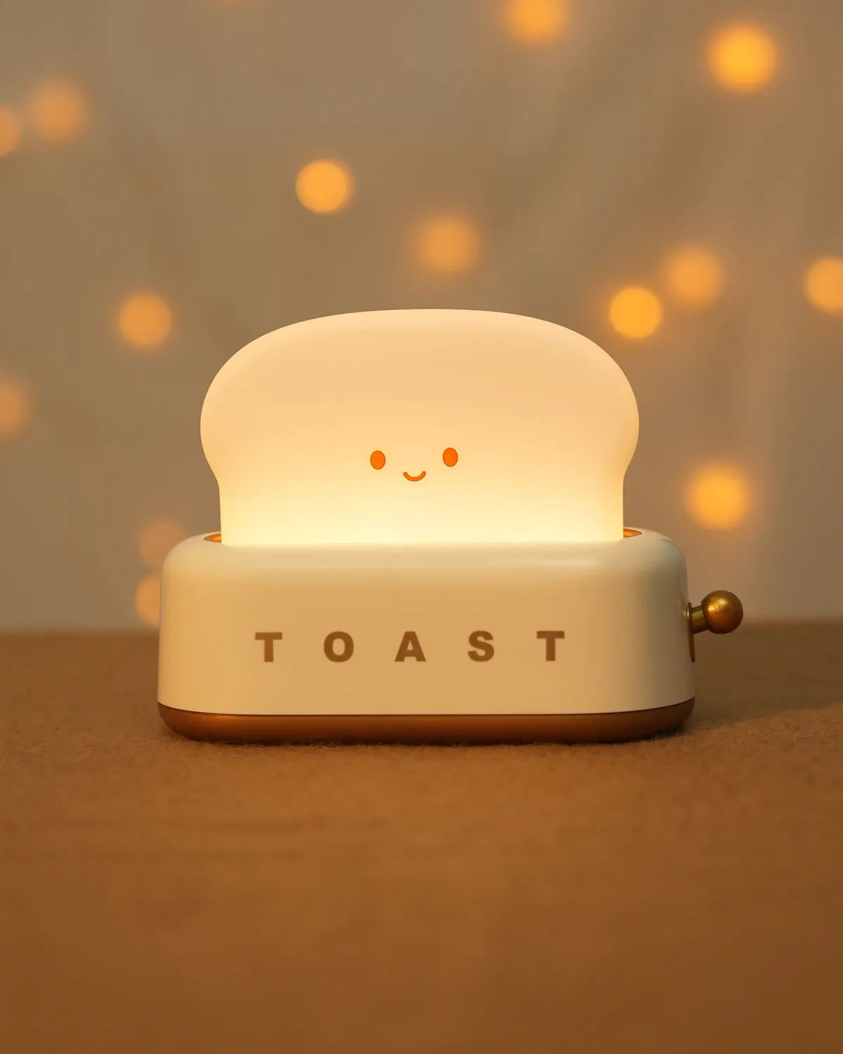 LED Night Light Toaster Lamp - Modern Design & Adjustable Brightness
