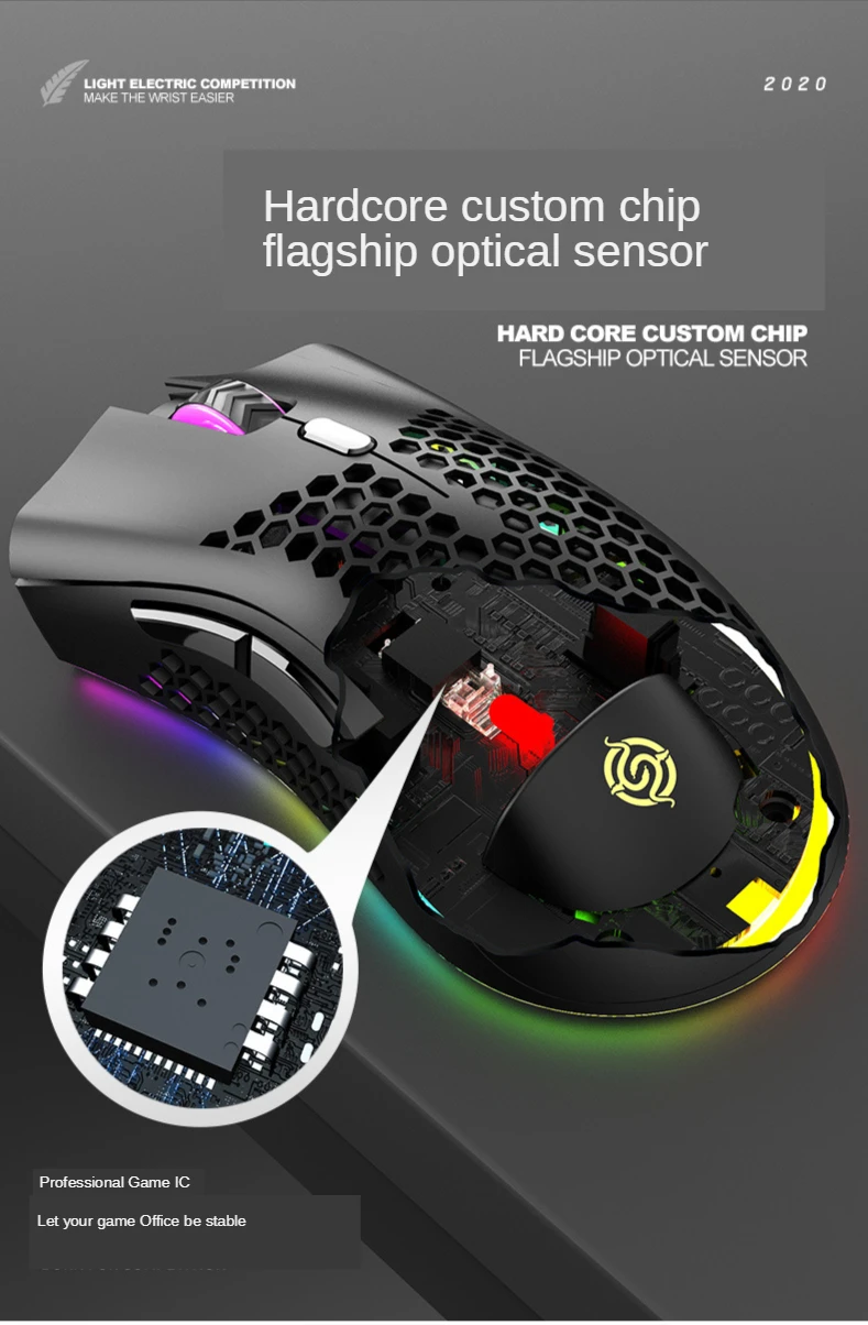 New Fashion Gaming Computer USB White Mouse OEM Custom Logo ...