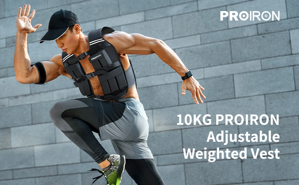 PROIRON Removable Iron Sand Bags - Adjustable Weighted Vest