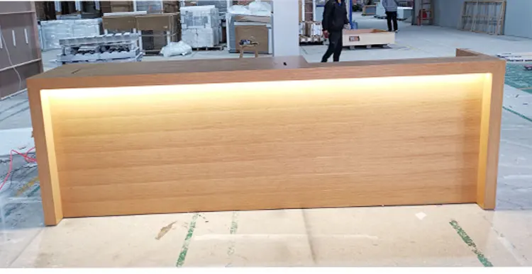Customizable Modern Wooden Display Counter Tables for Mobile Phone Stores