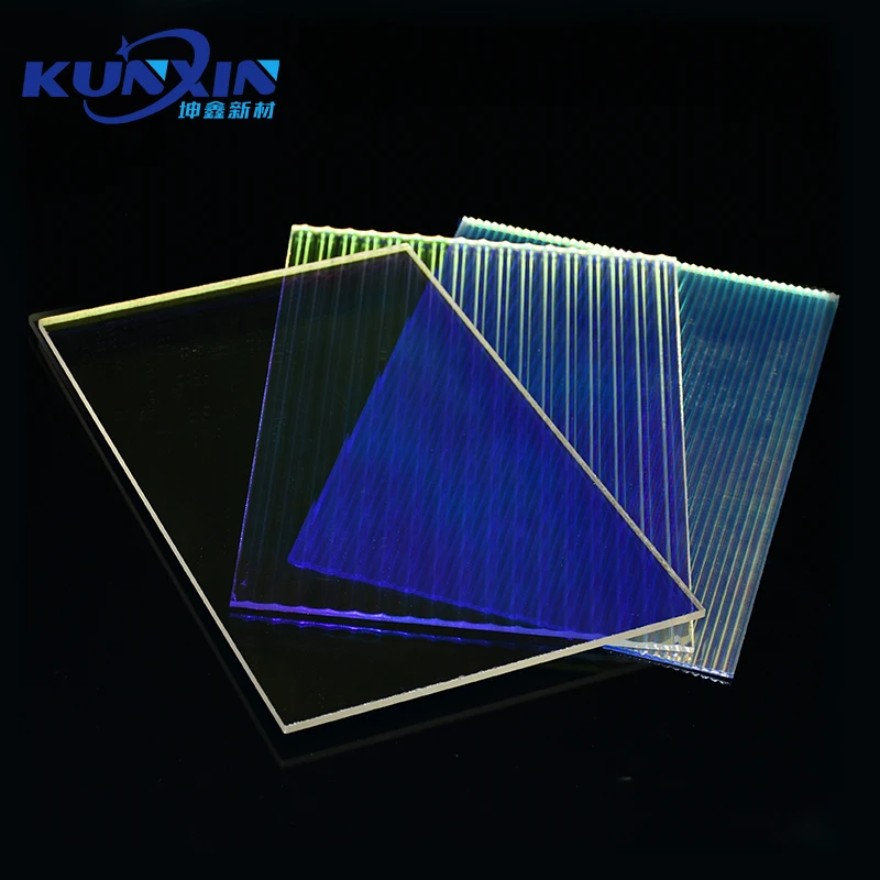Pmma Iridescent Rainbow Acrylic Plate Holographic Dichroic Acrylic ...