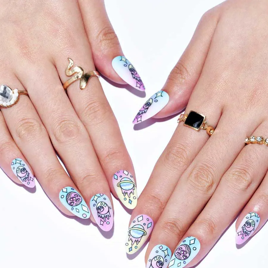 Wholesale Artificial Fingernails Ballerina Fake Nail French Fakenail ...