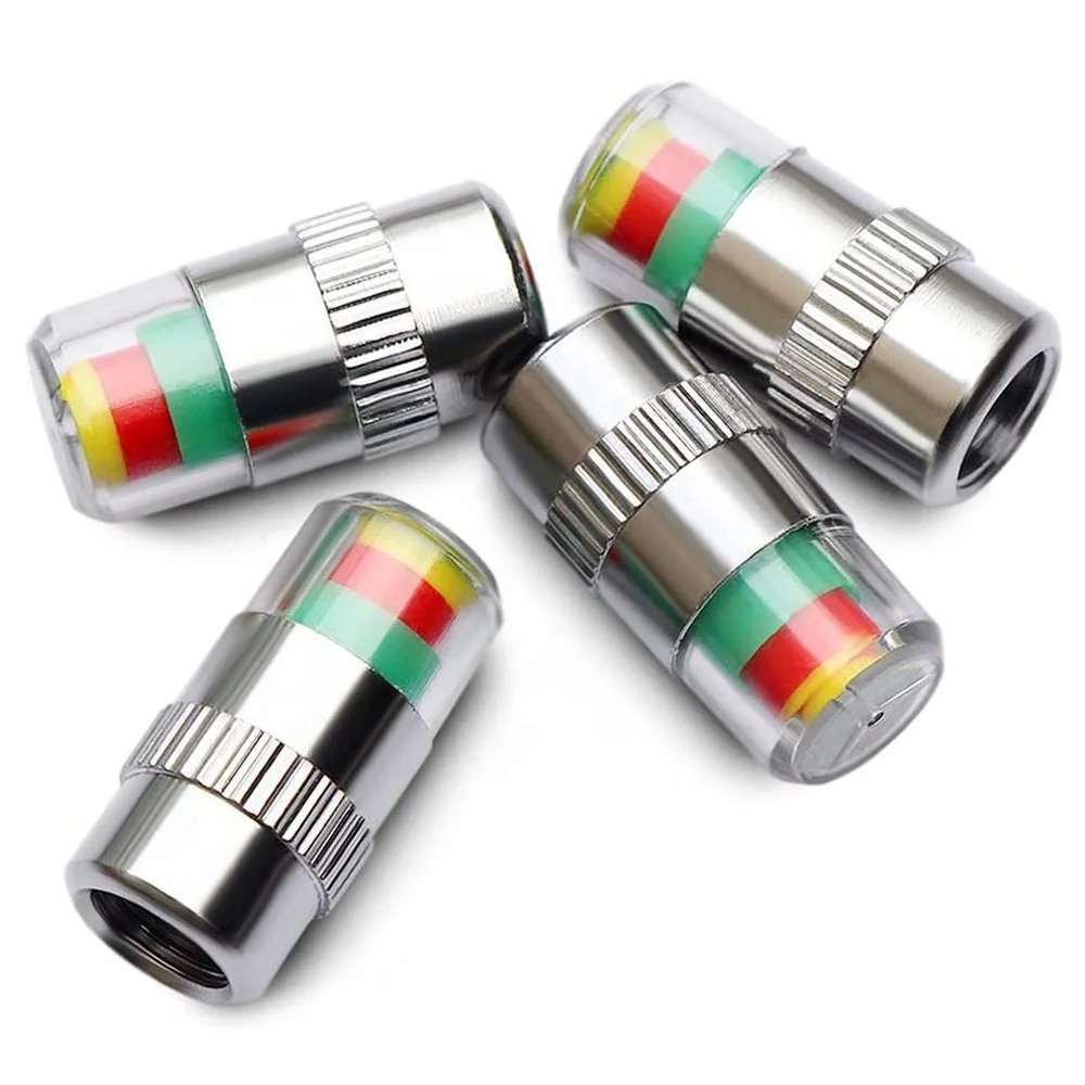 Car Tire Pressure Monitor Valve Stem Cap Tpms Sensor Indicator Air Dust ...