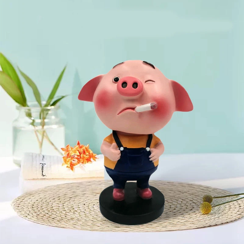Cute Cartoon Anime Bobblehead Figure Toy Resin Home Decoration Gift For ...