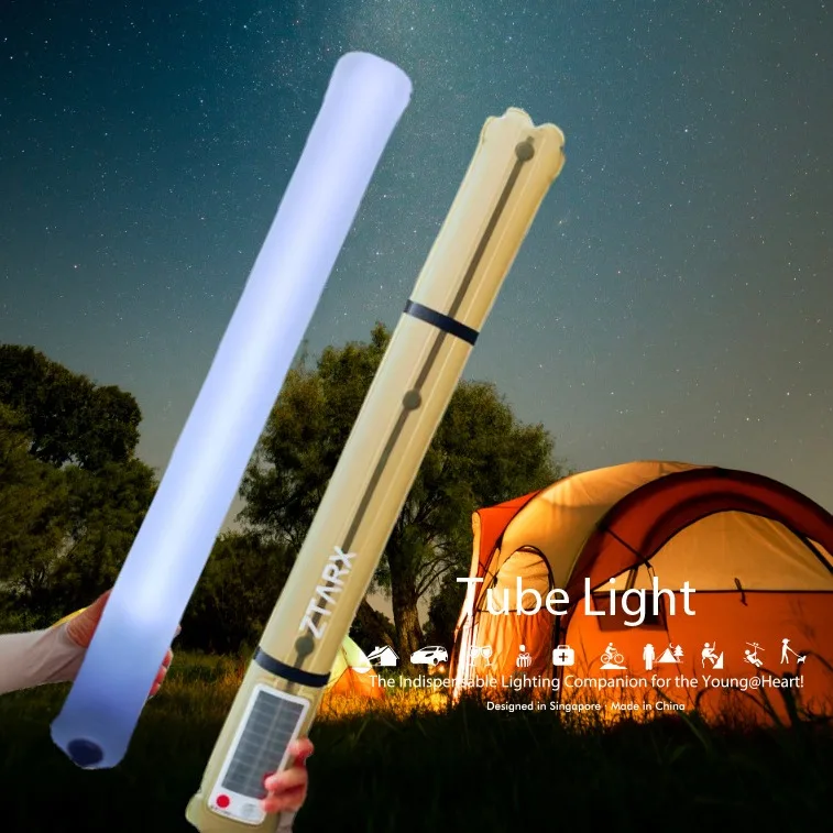 Folding Solar Inflatable Light Tent Camping Camping Usb Magnetic ...