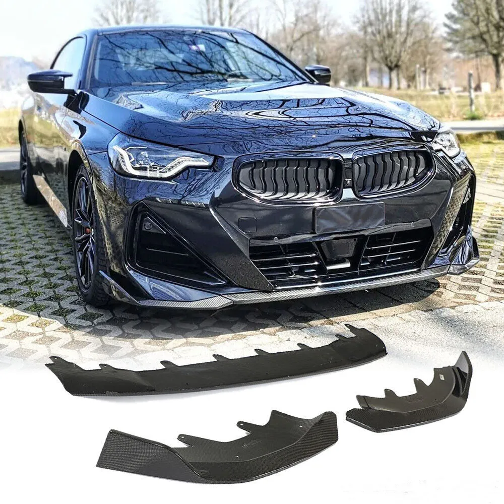 Carbon Fiber Front Bumper Lip Splitter Spoiler For Bmw 2 Series G42 M ...
