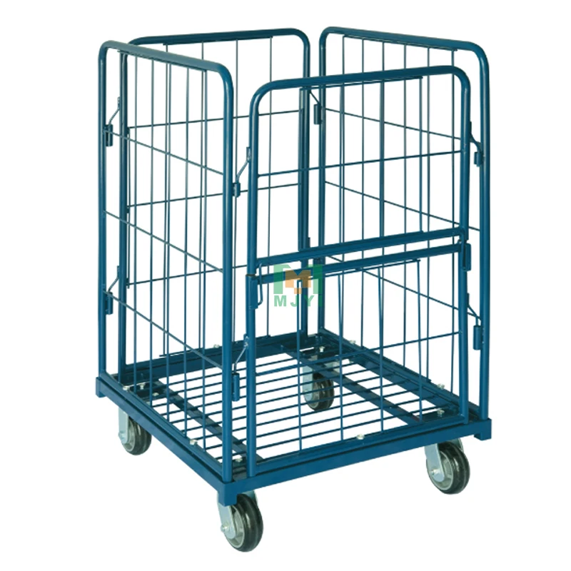 Foldable Warehouse Logistic Roll Container Cage - Buy Roll Container ...