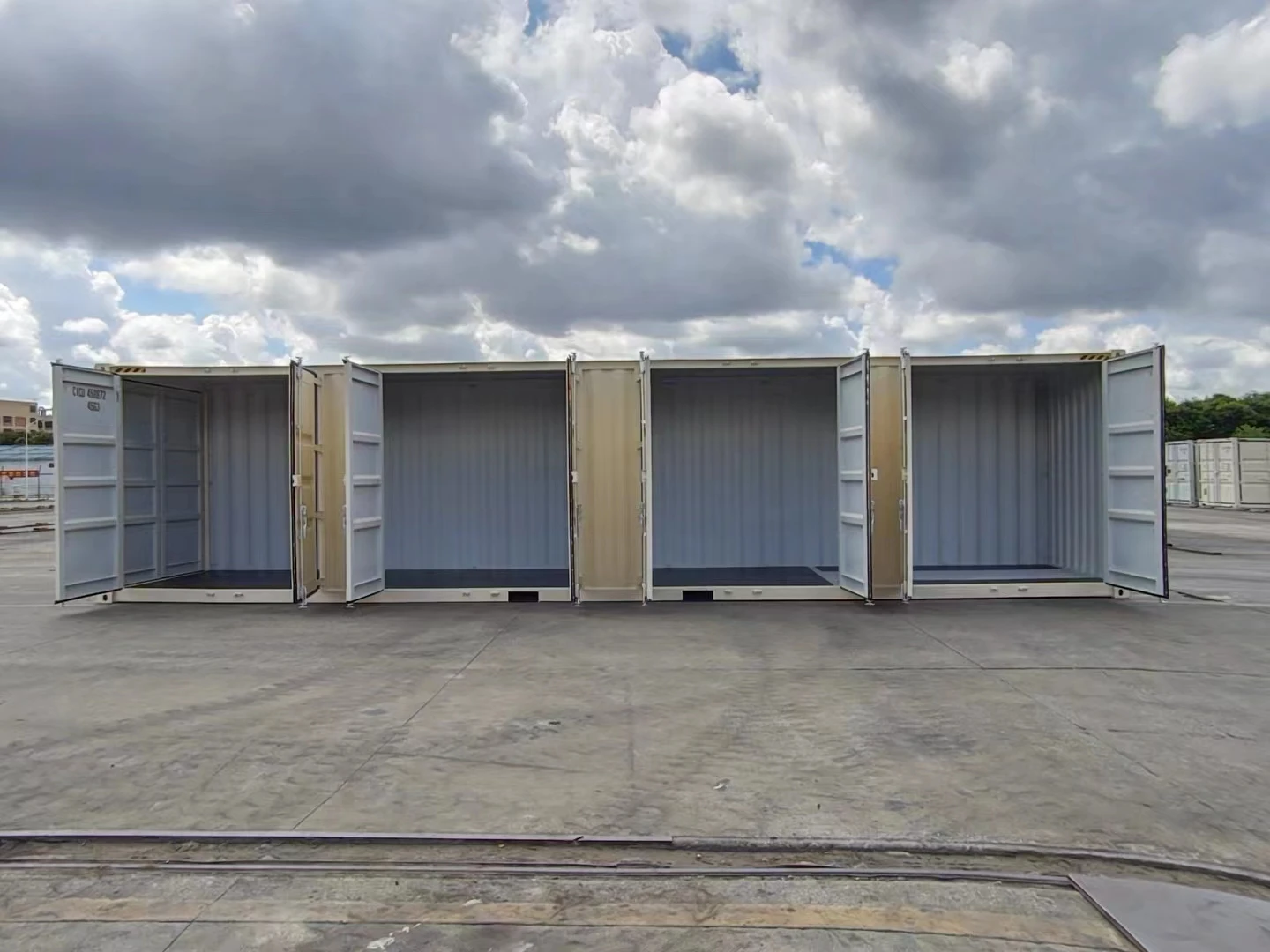 High Quality Empty Shipping Container Cargo 40ft Open Side 4 Doors ...