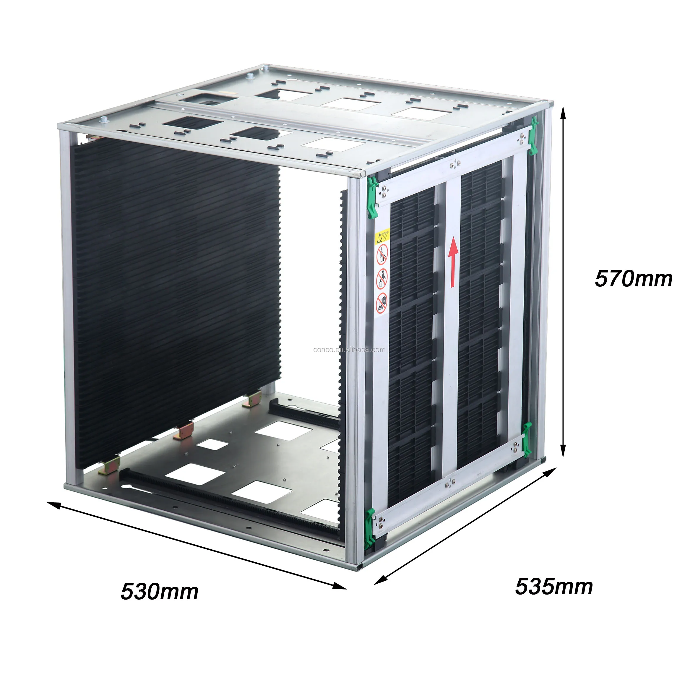 Custom Smt Pcb Magazine Rack With Stopper Plates and Clips - GoldSupplier