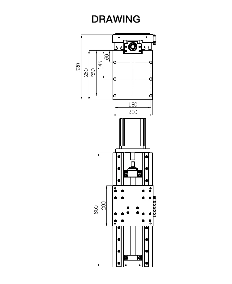 Cast Iron Precision One Axis Z Vertical Linear Guide Slide Table With ...
