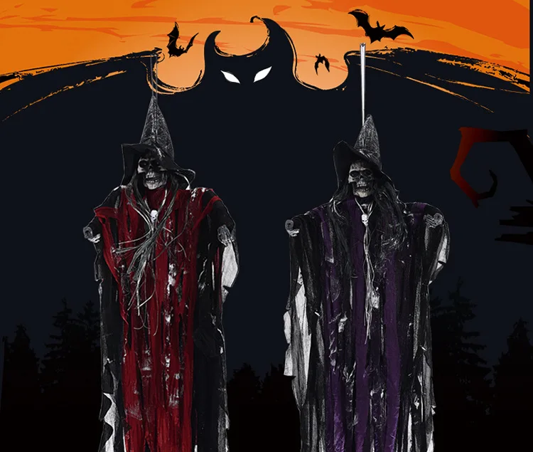 Halloween Horror Props Haunted House Decoration Sound Luminous Voice ...