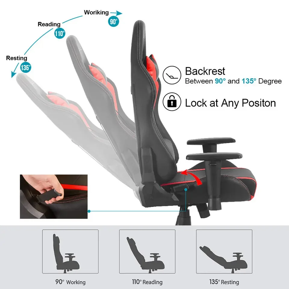 Razer Factory Heavy Duty Commercial Chair Gaming Logo Silla Gamer Cheap ...