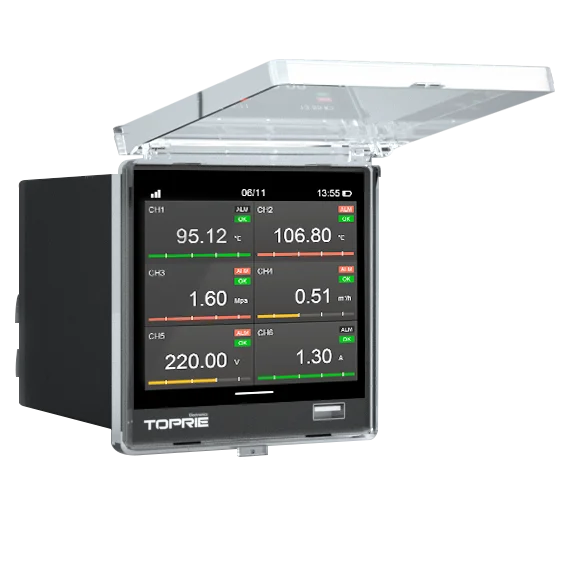 High quality Ethernet 16 channel paperless recorder universal signal ...