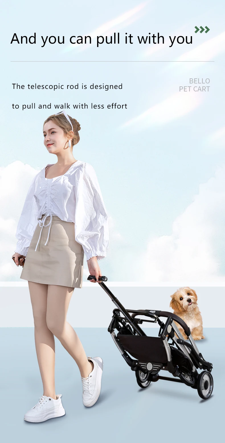 Bello Cat Trolley Cat Stroller Pet Stroller Cat Pet Carriers & Travel ...