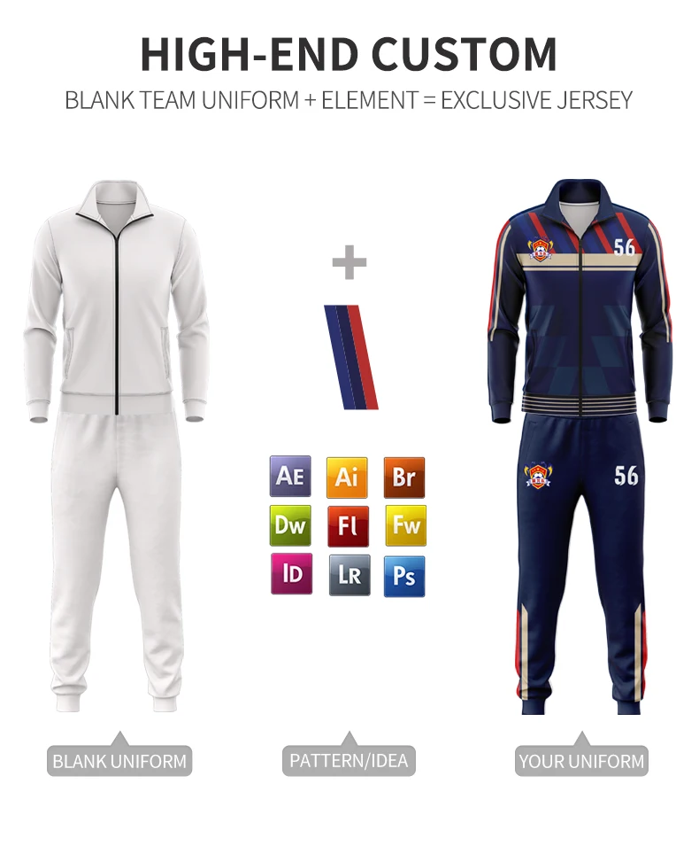 Wholesale Custom Tracksuit Set for Men - Unisex Options