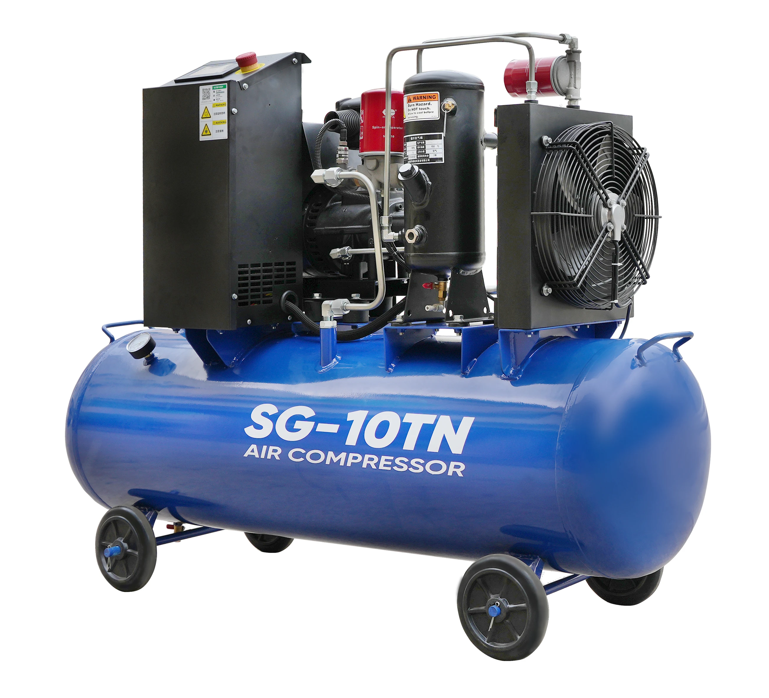 SG Series 10HP Integrated PLC Portable Air Compressor 125L Permanent ...