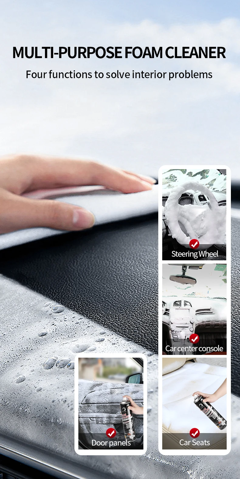 Wholesale 650ml Foam Cleaner Spray - Versatile & Efficient