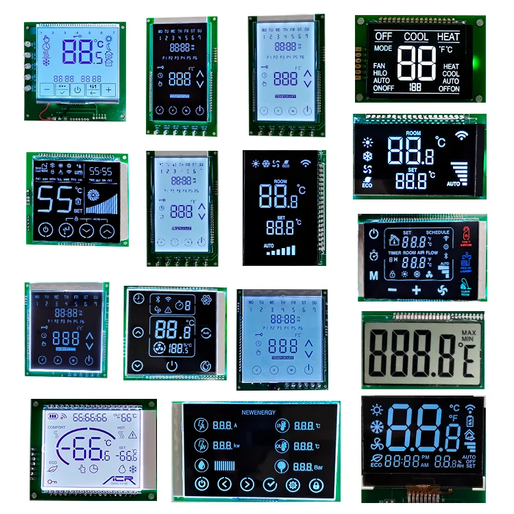 7 Segment 3 Digit Stn Digital Thermostat Temperature Sensor Lcd Display ...