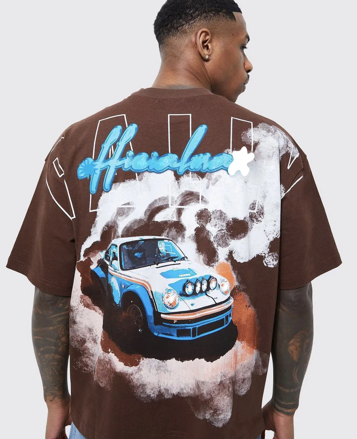 Custom Boxy Heavyweight T-shirt Graphic Silk Screen Print T Shirt 260 ...