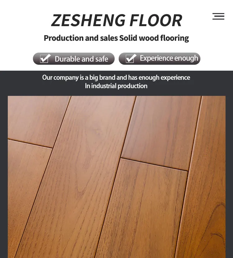 Commercial Hardwood Black Locust Solid Wood Floor Indoor Office Area ...