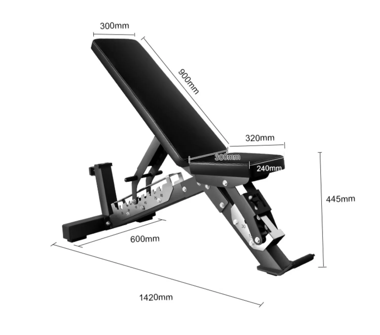 Commercial Dumbbell Bench Professional Multifunctional Flying Bird Gym ...