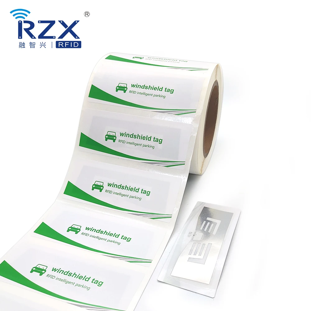 RZX UHF RFID Headlamp Sticker Labels for Smart City UV Protection