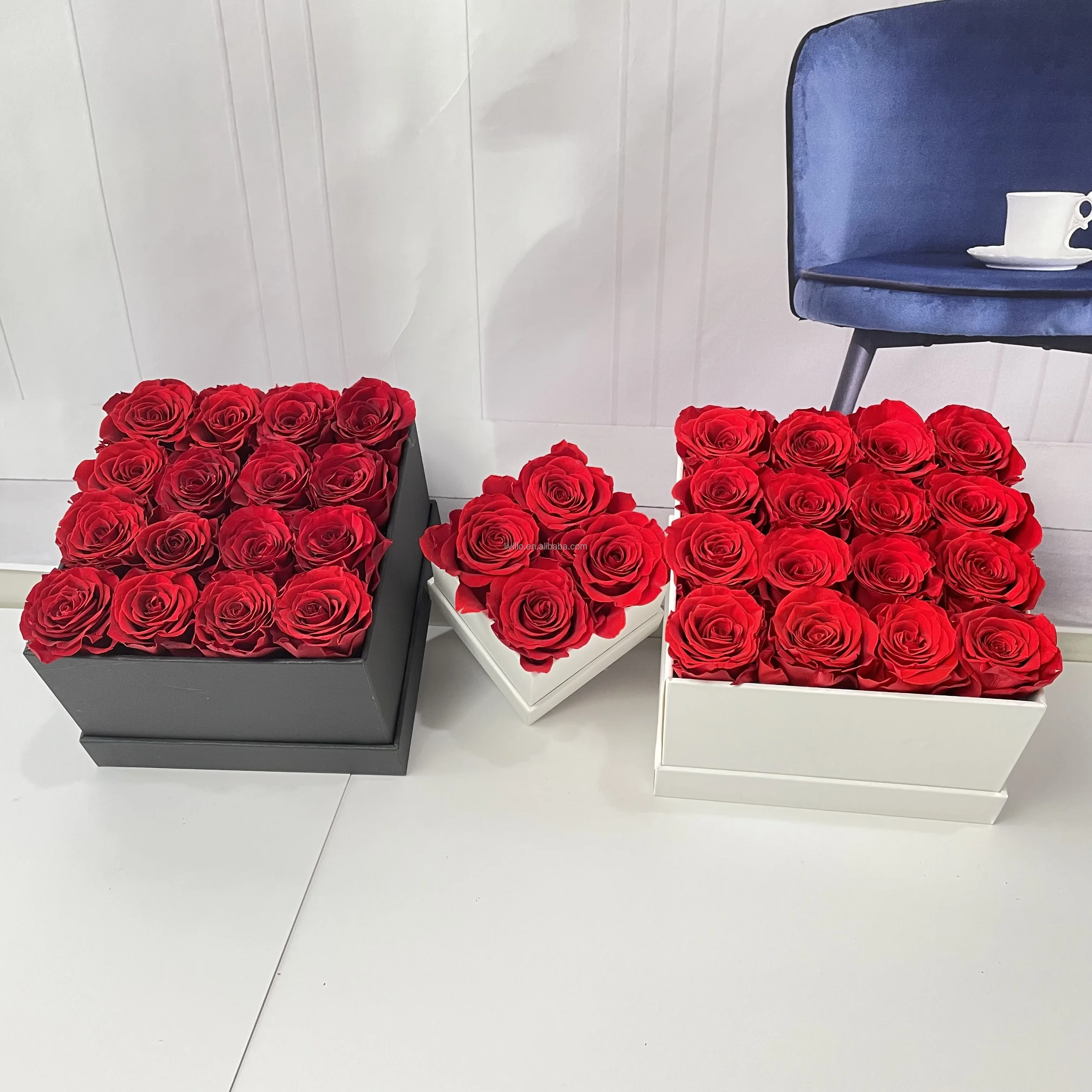 Valentine's Day Customized Logo Preserved Rose Arrangements