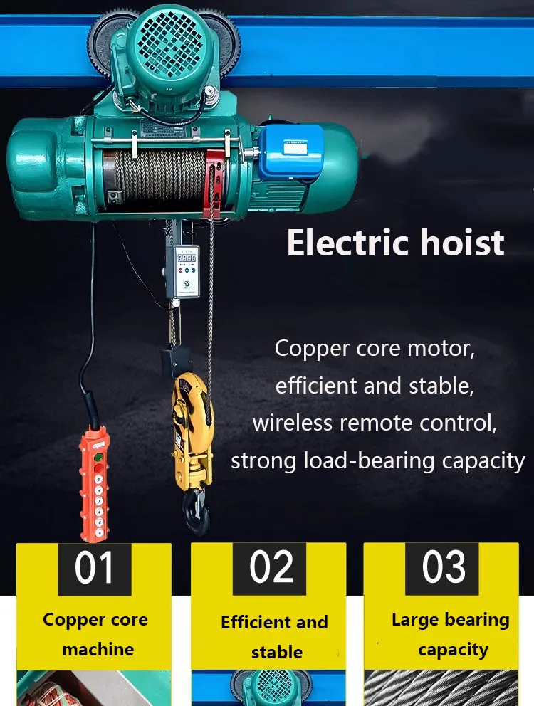 Cd Model Single Speed Wire Rope Hoist Electric Rope Hoist 1t 2t 3t 5t ...
