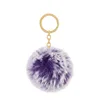 Promotional 8cm Small Pom Pom Keychain Safety Keychains For Women Key ...