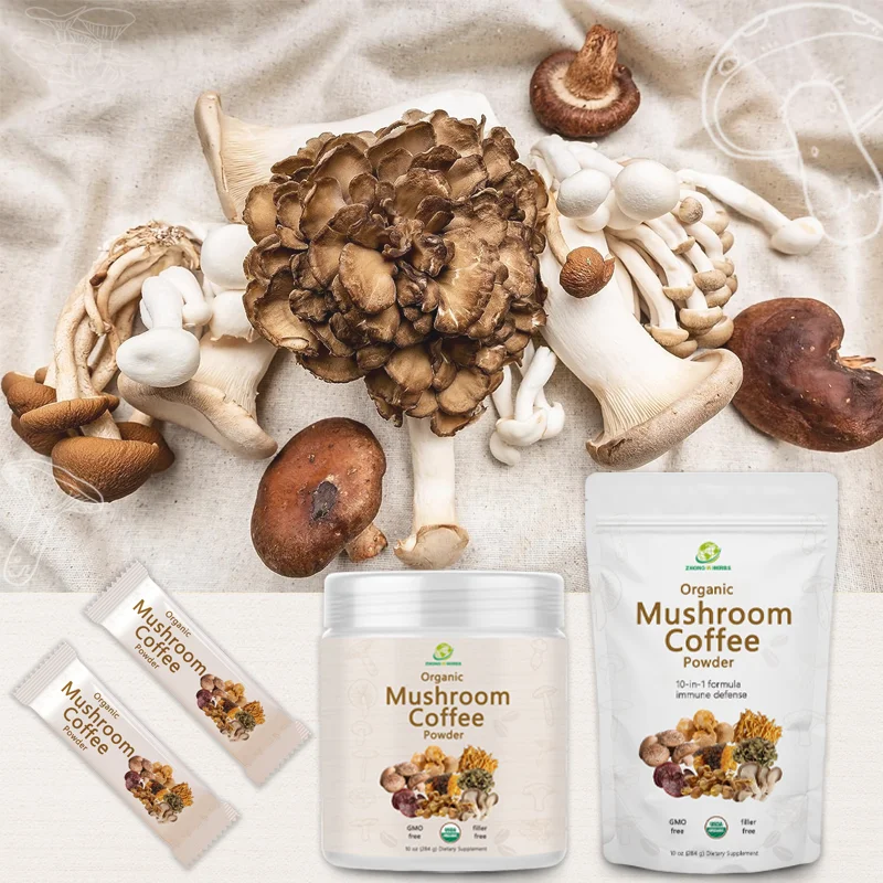 Wholesale Instant Coffee Oem Private Label Mushroom Blend Lion's Mane ...