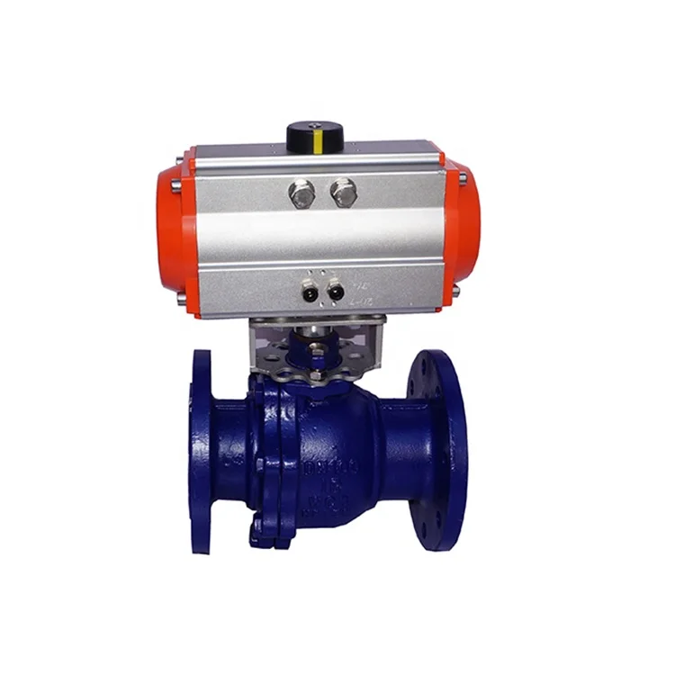 Factory Sale double acting Pneumatic actuator with two way ball valve ...