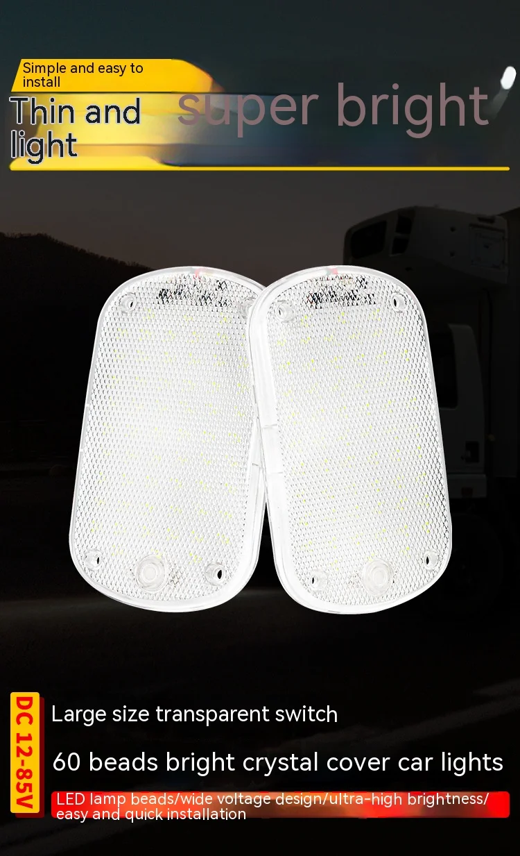 Rv Interior Dome Roof Ceiling Reading Light With Switch For Lorry ...