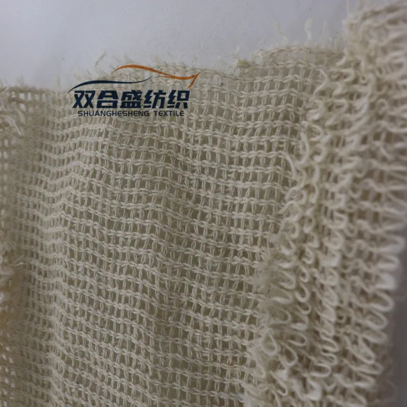 150gsm square Mesh Fabric Recycled Produce Organic Cotton Mesh Bags for ...