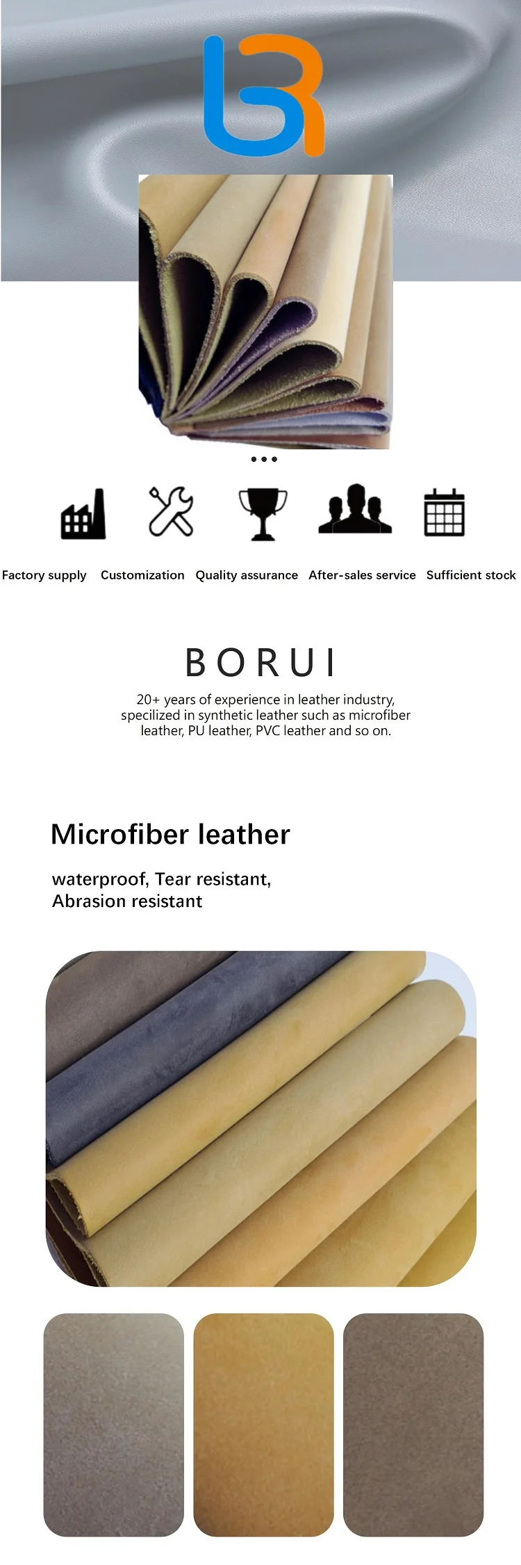 Waterproof Durable Nubuck Microfiber Leather Material For Shoes - Buy ...