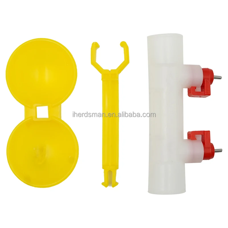 Efficient Chicken Waterers - Double Headed Automatic Drinkers