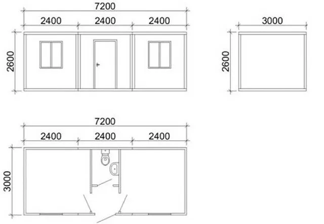 Container Shop Design Prefabricated Flat Pack Modular Container Camper ...