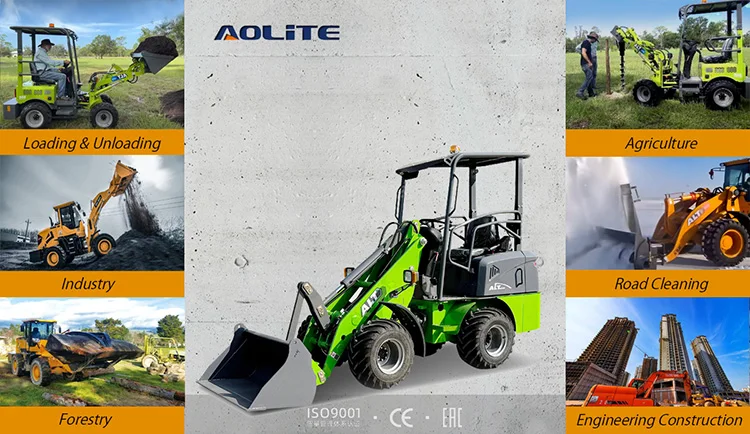 AOLITE CE E606MAX Electric Mini Wheel Loader - 1 Ton Load