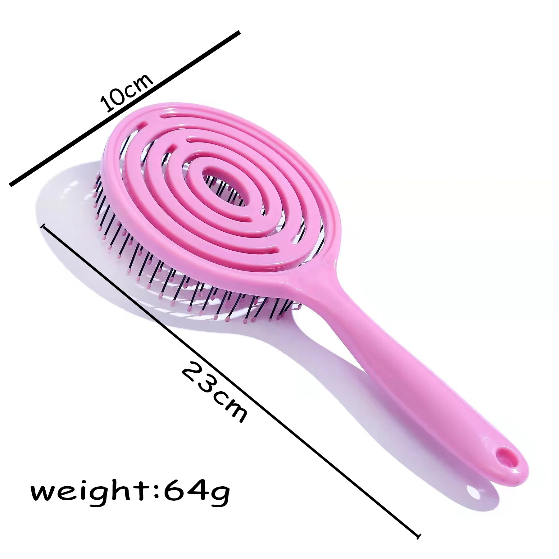 Lollipop Round Beauty Styling Comb Detangle Hair Brush Abs Hollow ...
