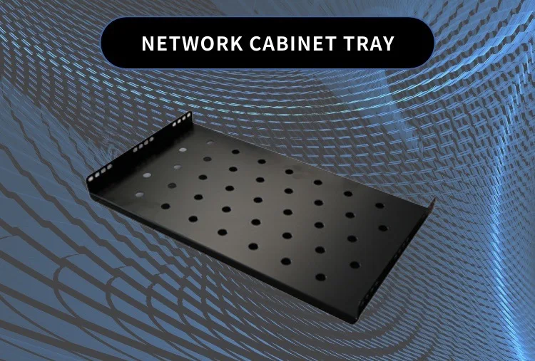 1U SHELF 19 Inch Server Rack Fixed Shelf with Mount Ears Vented Tray ...