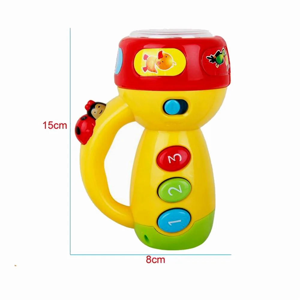 Kids Spin And Learn Color Flashlight Led Flashlight Musical Kids ...